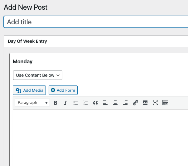 Creating the Day of Week Pro post - Peachy Software